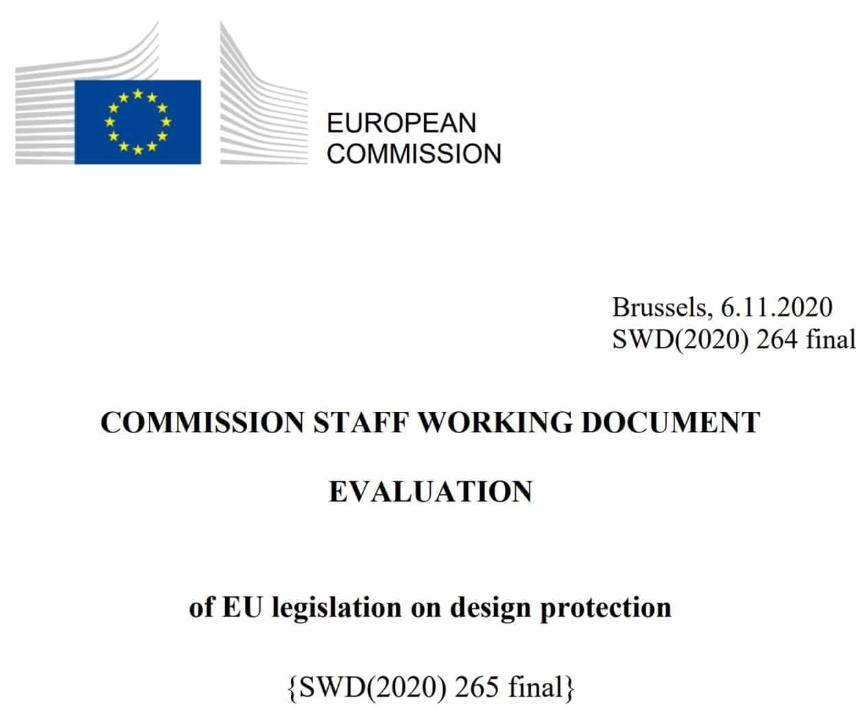 Publication of the report on the evaluation of EU legislation on design ...